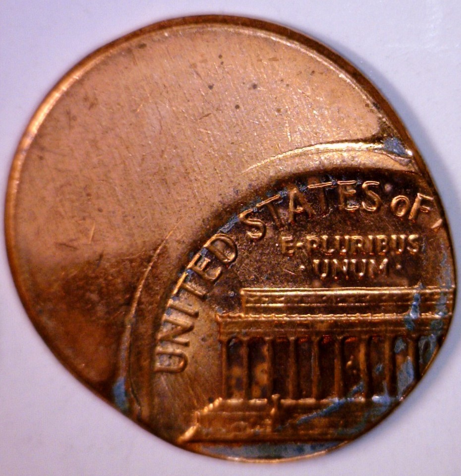 19xx ERROR OFF CENTER Lincoln Cent NICE Uncirculated / BU O/C Coin NR ...