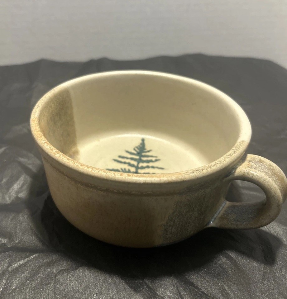 Stegall Pottery Fern Soup Mug Handcrafted Signed Veteran Owned Blue ...