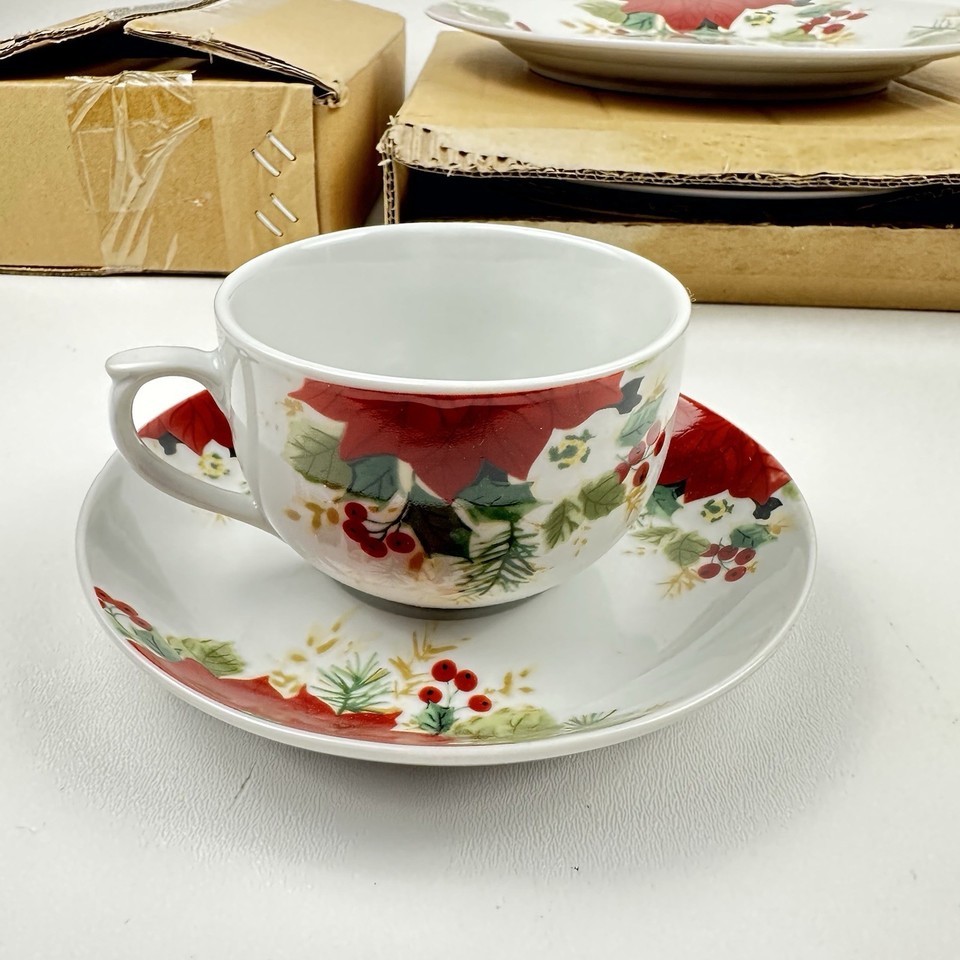Gibson Holiday Grace 20-Piece Dinnerware Set New Open Box Plates Bowls ...