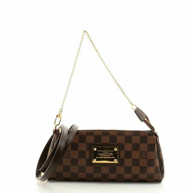 Louis Vuitton Eva Handbag Damier Crossbody Brown Leather for sale ...