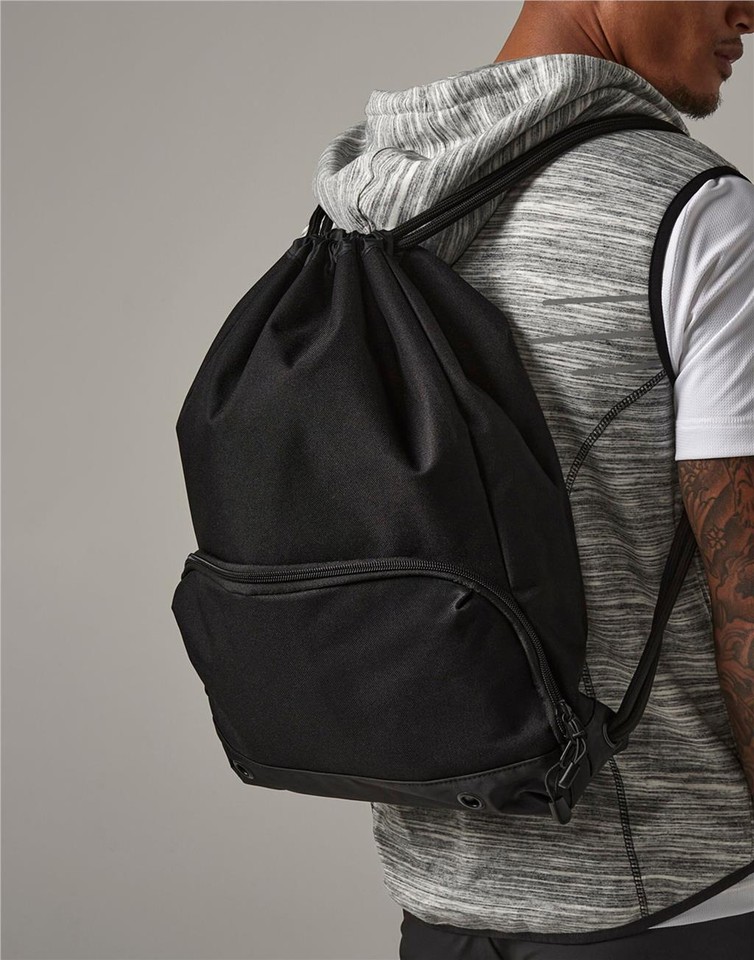 Water Resistant Athleisure Gymsac Drawstring Backpack Sports Gym Shoe ...