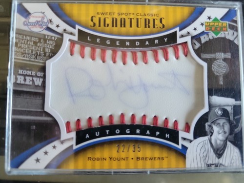 Robin Yount 2007 Sweet Spot Signaturers (42/75) Milwaukee Brewers SPS ...