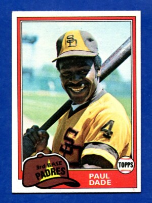 1981 TOPPS #496 PAUL DADE EXMT | eBay