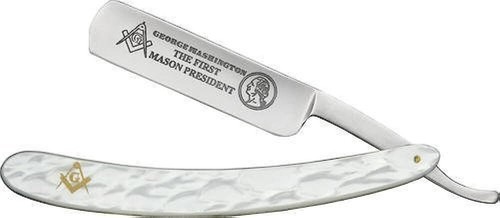 Masonic Pearl Handle Straight Razor Folding Knife - NEW | eBay
