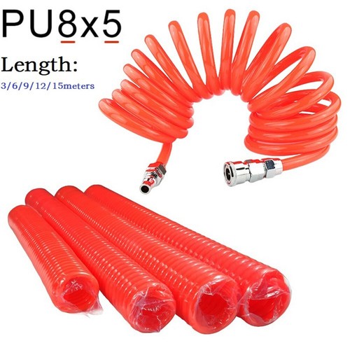 Heavy duty PU Recoil Hose Tube Spring Pipe 36912Meters for Dust and Air ...