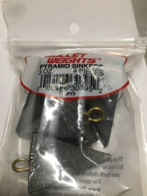 BULLET WEIGHTS 3oz PYRAMID SINKER 4 count package | eBay