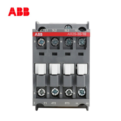 ABB AC Contactor AX25-30-10 AX25-30-01 AC24V 48V 110V 220V 380V 25A AX ...