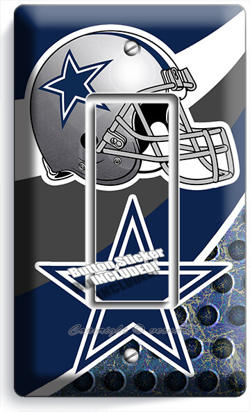 DALLAS COWBOYS FOOTBALL TEAM SWITCH OUTLET WALL PLATES MAN CAVE GAME ...