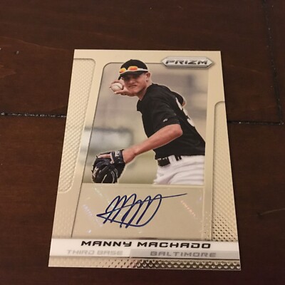 2013 MANNY MACHADO PANINI PRIZM RC AUTOGRAPH BALTIMORE ORIOLES #RMM | eBay