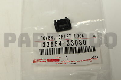 3355433080 Genuine Toyota COVER, SHIFT LOCK RELEASE BUTTON 33554-33080 ...