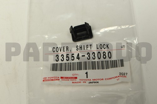 3355433080 Genuine Toyota COVER, SHIFT LOCK RELEASE BUTTON 33554-33080 ...