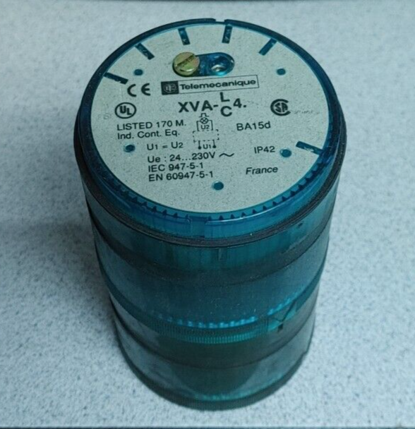 TELEMECANIQUE XVA-LC4 BLUE BEACON STACK LIGHT BA15d 240V QUANTITY!! WOW ...