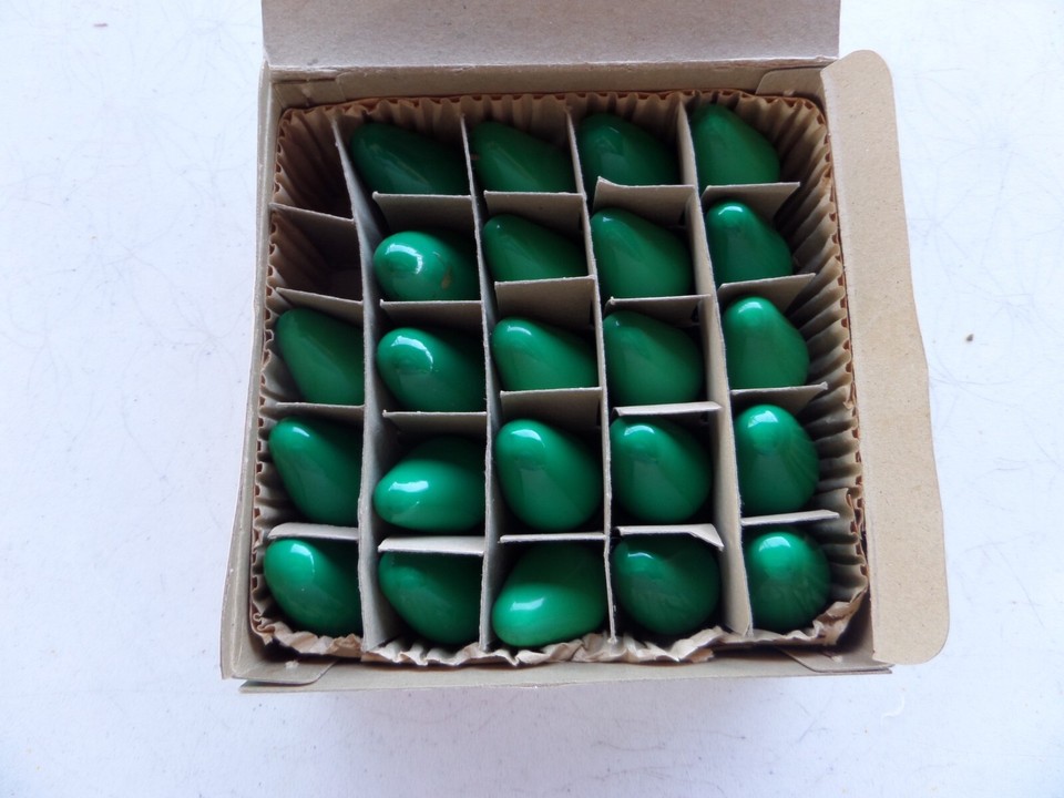 Vintage Happy Time Sears Roebuck Christmas Light bulbs Original Box. | eBay