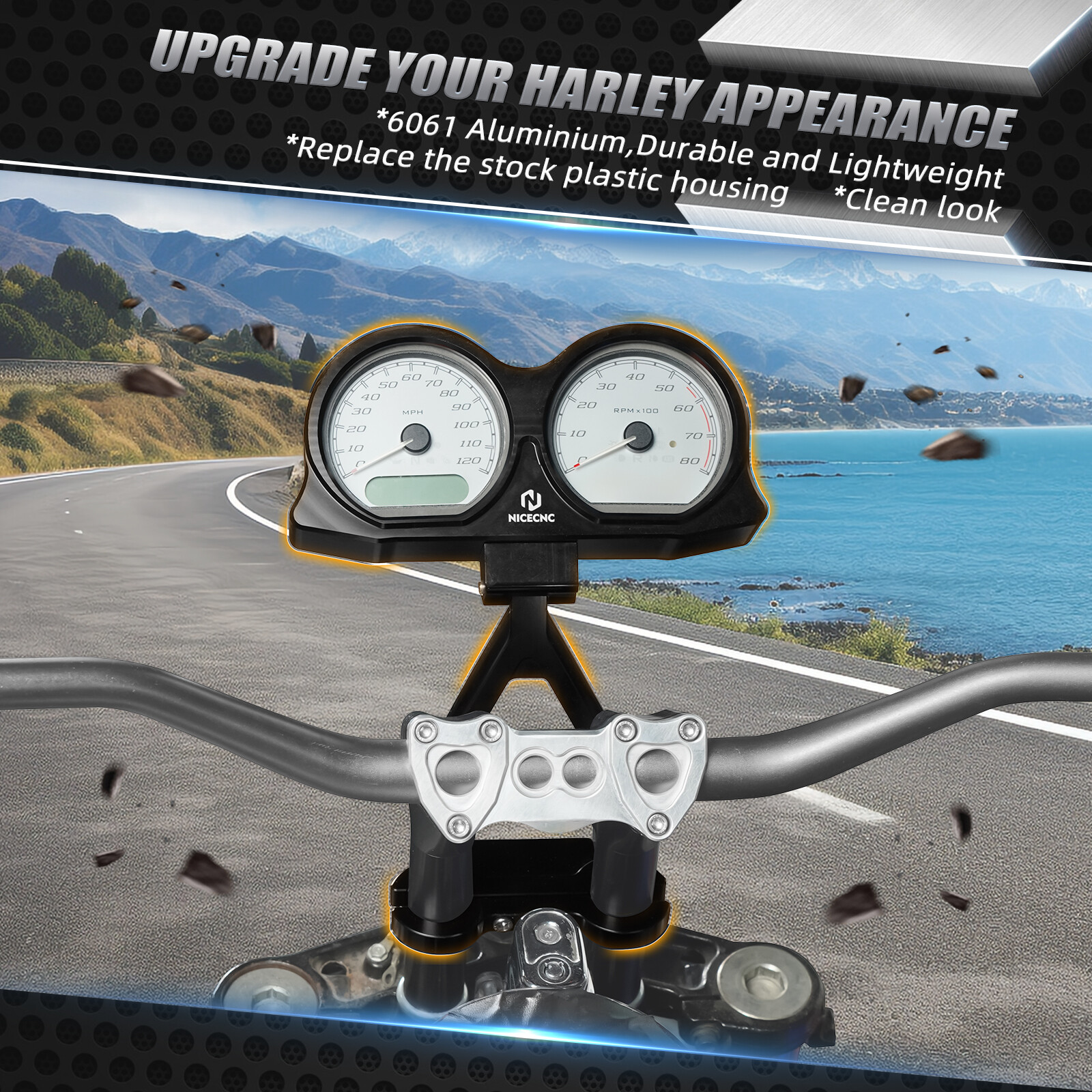 Instrument Bracket Speedometer Relocation Cover Kit For Road Glide ...