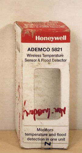 Honeywell Ademco 5821 Wireless Temperature and Flood Sensor New In Box ...