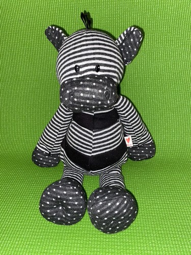 Demdaco Zuzu The Zebra Plush Stuffed Animal Black & White Stripes 14 ...