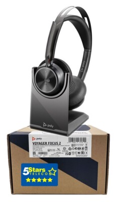 Poly Voyager Focus 2 UC MS Teams, USB-A, Charge Stand (213727-02 ...