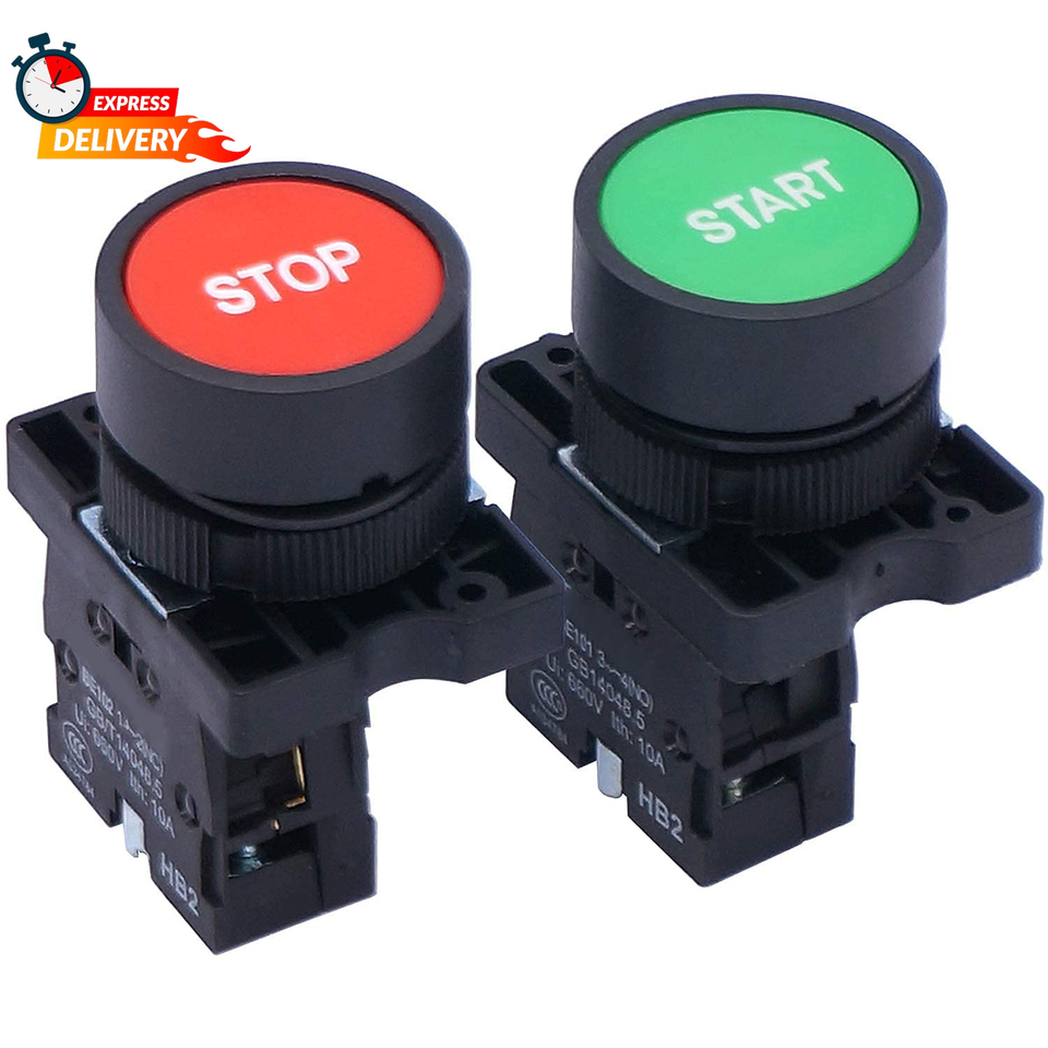 Taiss Momentary Push Button Switch Station Box Start/Stop Red Green ...