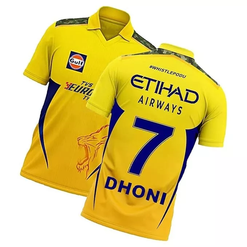 Jersey Dhoni CSK Cricket IPL Chennai Super Kings India Yellow | eBay