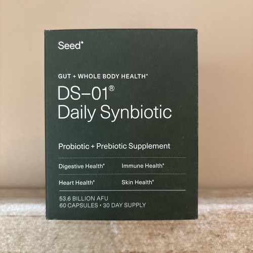 SEED DS-01 Daily Synbiotic PROBIOTIC + PREBIOTIC SUPPLEMENT 60 Capsules ...