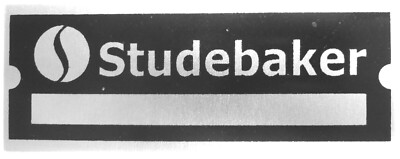 Studebaker Body Model Trim Serial Number Data ID Plate Tag part # No ...