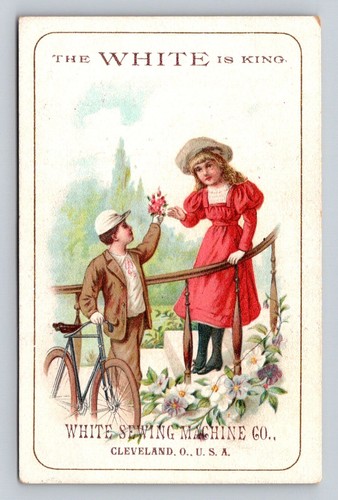 White Sewing MAchine Bicycle Boy Girl Children Baker Gary Pennsylvania ...