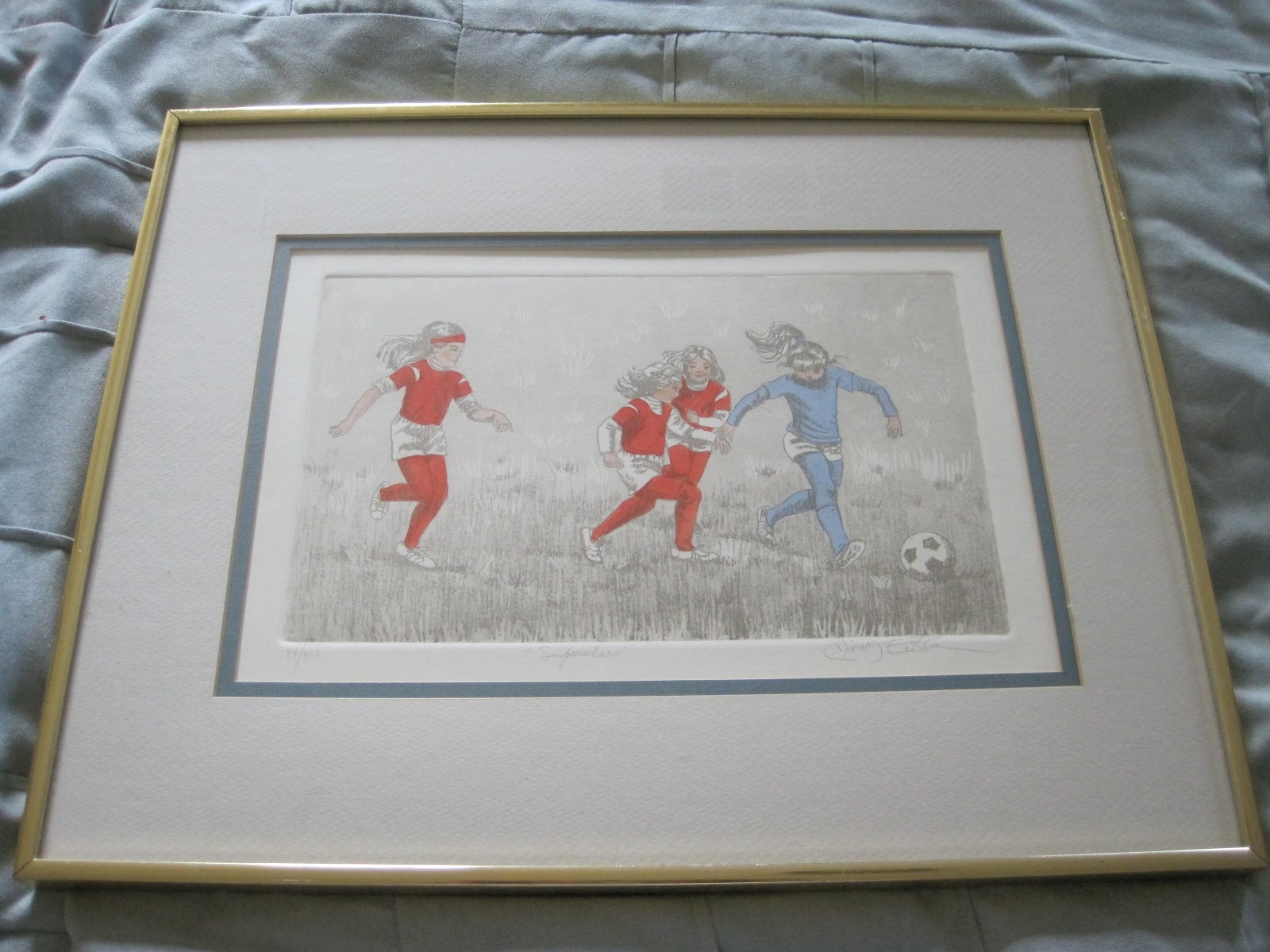 Miriam Ecker "Superstars" Signed LE 84/350 framed & matted Art ...