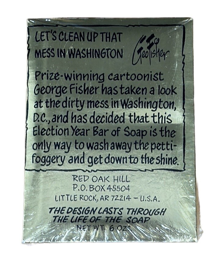 New Politics '92 Soap Bush, Ross Perot & Bill Clinton, Cartoon by Geo ...