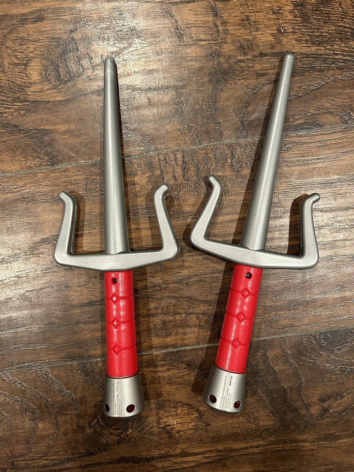 TMNT Teenage Mutant Ninja Turtles Raphael Twin Sai Toy Weapon Set ...
