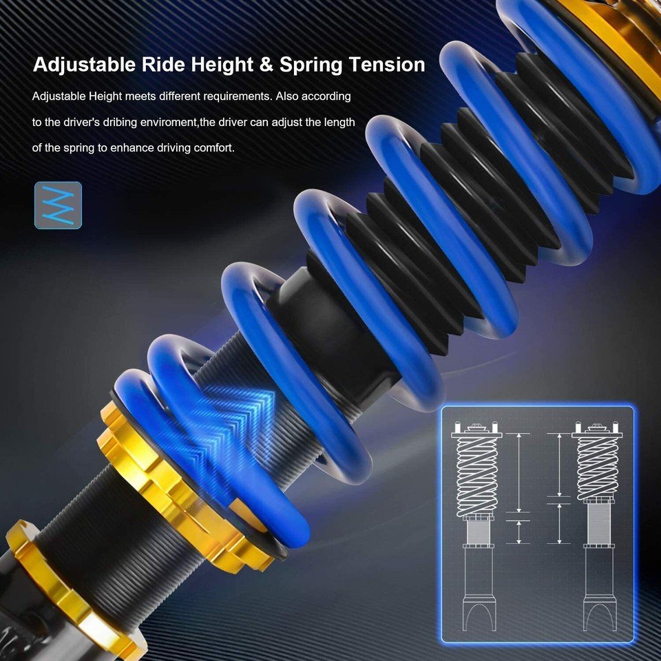 Adjustable Height Coilovers Struts For 1993-2000 Honda Civic 94-01 ...