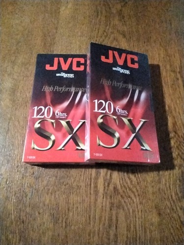 Two Sealed JVC High Performance SX VHS Tapes 6 Hour | eBay