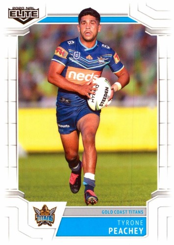 2020 GOLD COAST TITANS NRL Card TYRONE PEACHEY Elite | eBay
