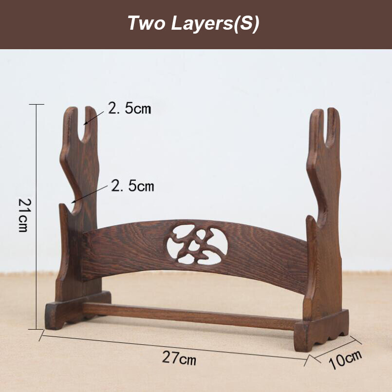 Wenge Japanese Samurai Sword Holder Stand Katana Tanto Bracket Rack 1~2 ...