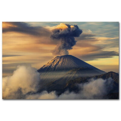 81461 volcano Eruption Mushroom cloud Nature landscape Wall Print ...