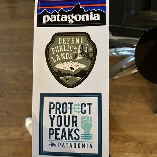 Patagonia Sticker Sheet Authentic Protect Your Peaks Defend Public ...