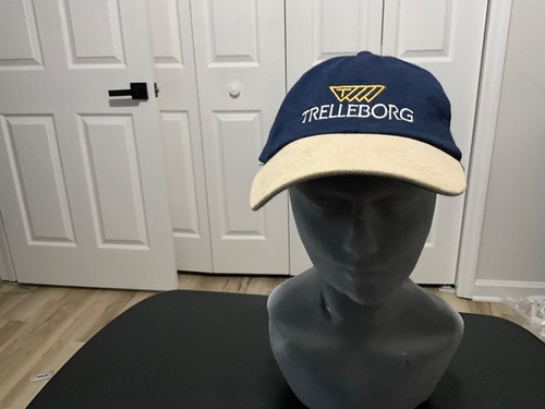 Trelleborg Hat Black Baseball Cap Buckle Strap Back Adjustable | eBay