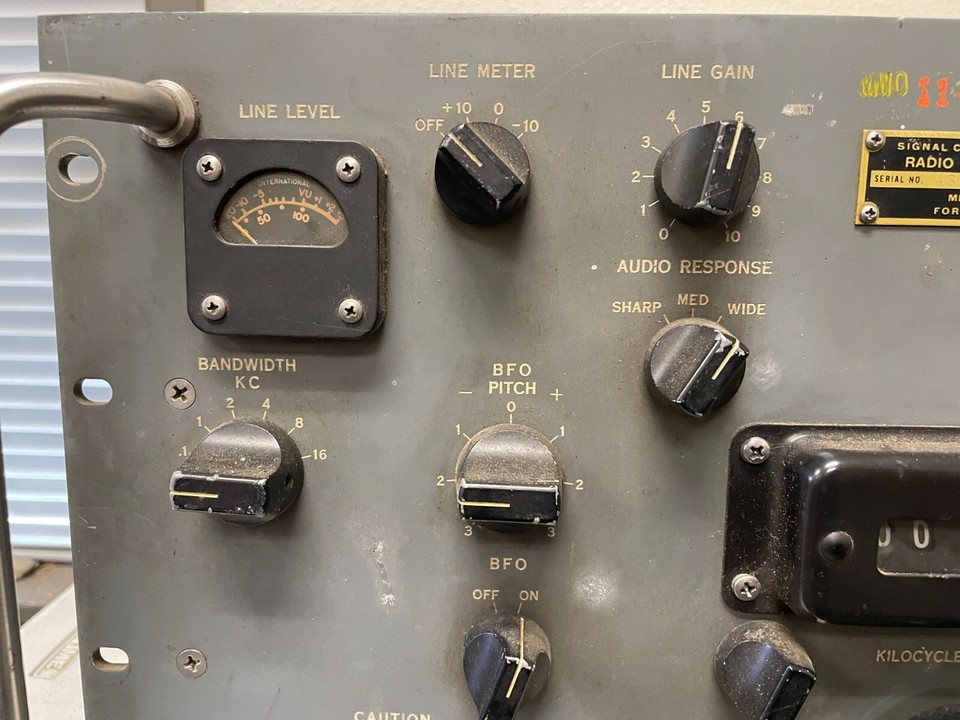 Vintage Collins R-390/URR Tube Receiver Radio Serial #4376 Military ...