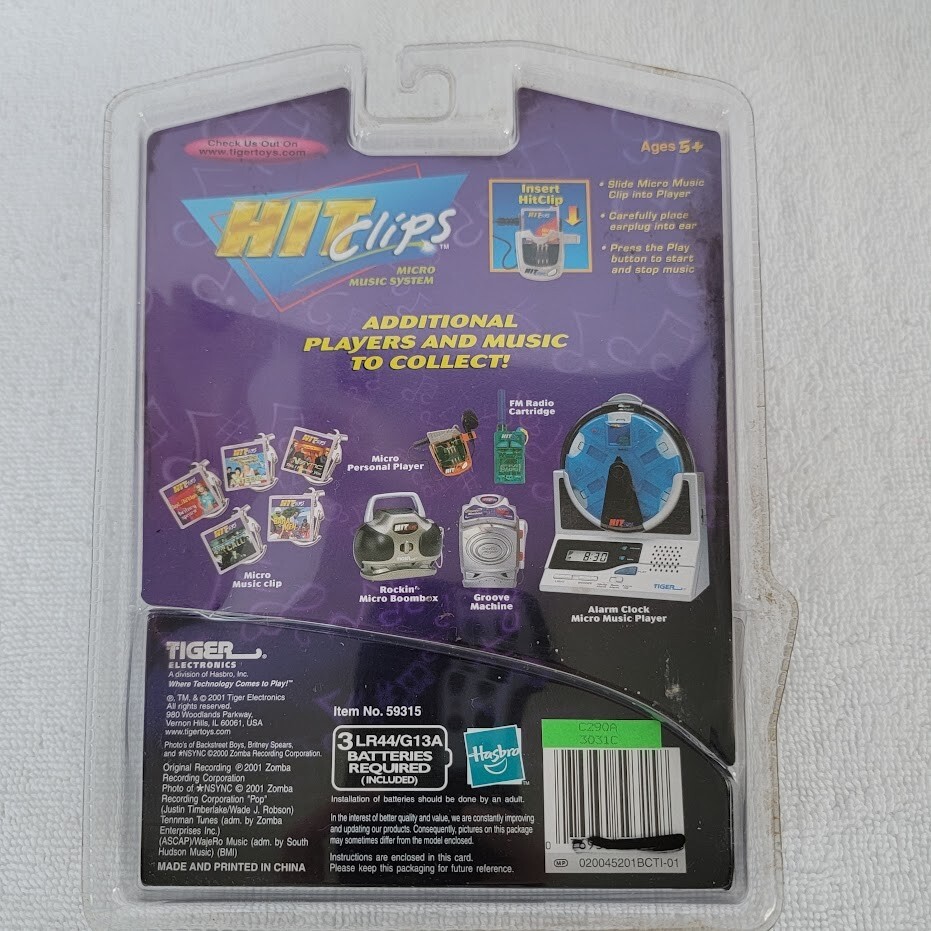 HIT CLIPS PERSONAL PLAYER W/ *NSYNC & MODONNA-POCKET ROCKERS-FAT BOYS ...