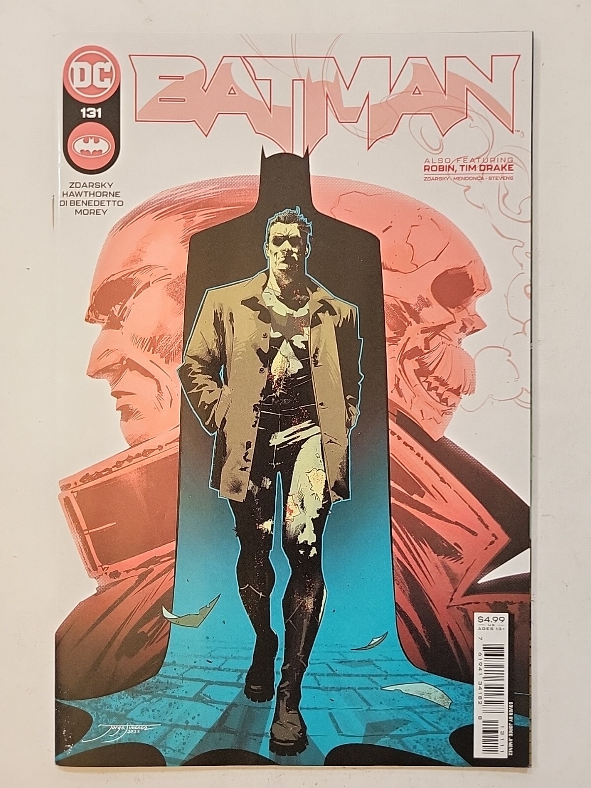 Batman 131 Jorge Jimenez CVR Chip Zdarsky WTR 1st Print DC 1st Red Mask ...