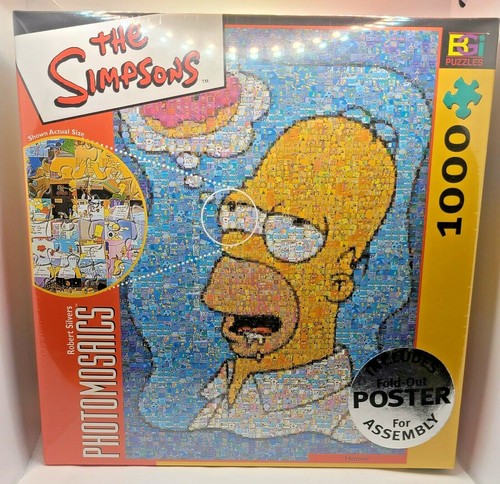 The Simpsons Homer Simpson Photomosaics 1000 piece 27"x 20" Puzzle | eBay