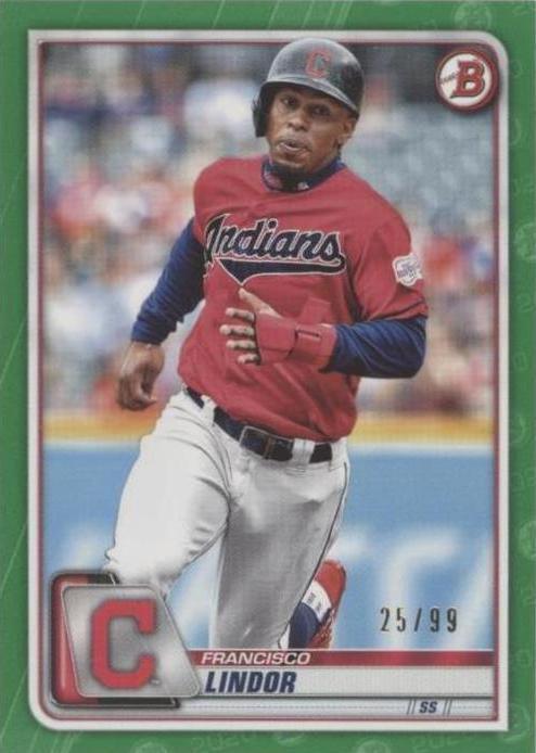 2020 Bowman - Francisco Lindor #4 Green /99 for sale online | eBay