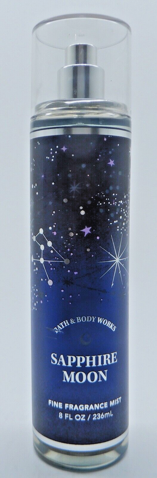 3 BATH & BODY WORKS SAPPHIRE MOON FINE FRAGRANCE BODY MIST SPRAY 8 oz ...