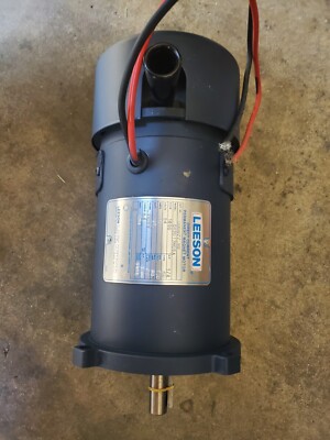 LEESON ELECTRIC MOTOR, 1/4hp, DC 24 Volt, 5/8" shaft. Part # C42D17NC5A ...