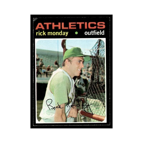 1971 Topps Baseball Card Rick Monday Athletics #135 | eBay