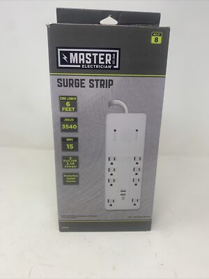 KAB Master Electrician, White, 8 Outlet, 6 Standard Outlets | eBay