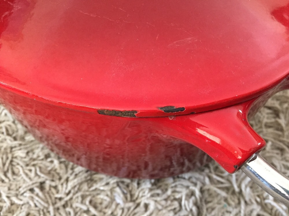 Cottage Collection Cast-Iron Dutch Oven, Red | eBay