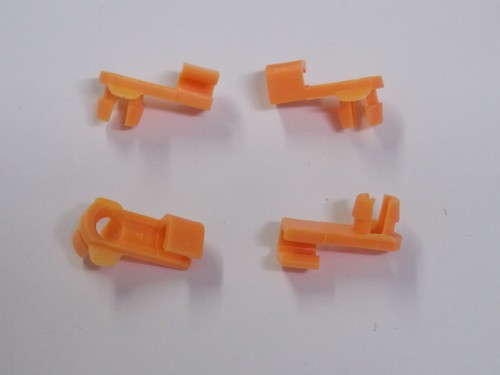 4 Honda RH DOOR LOCK END ROD CLIPS RIGHT ORANGE 4.2mm Rod / 6mm Hole | eBay