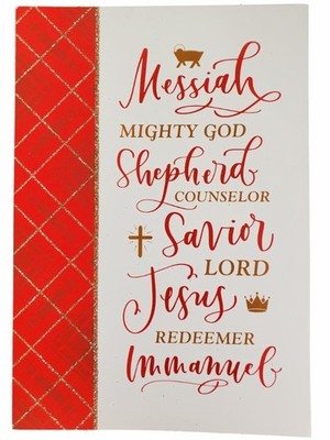 14 Count Messiah Savior Red Christmas Holiday Inspirational Cards w ...
