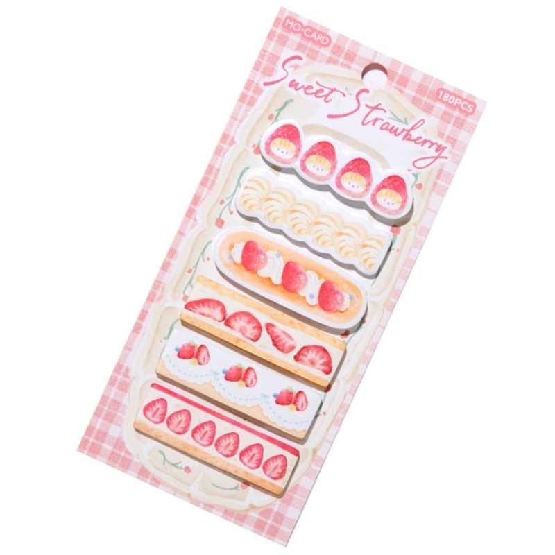 180 Sheets Cartoon Dessert Note Paper Adhesive Note Memo Sheets Book ...