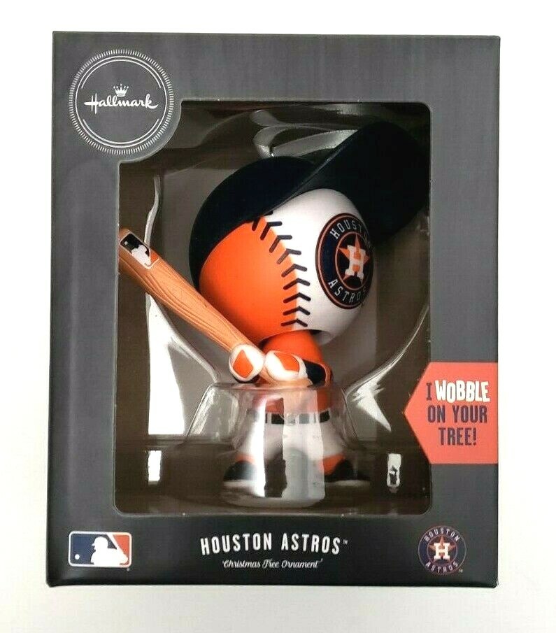 Hallmark Houston Astros MLB Bouncing Buddy Christmas Tree Ornament Navy ...